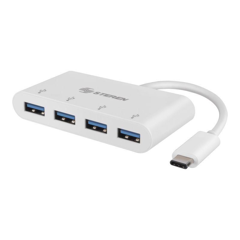 HUB USB C con 4 puertos USB 3.0 Steren Tienda en Línea